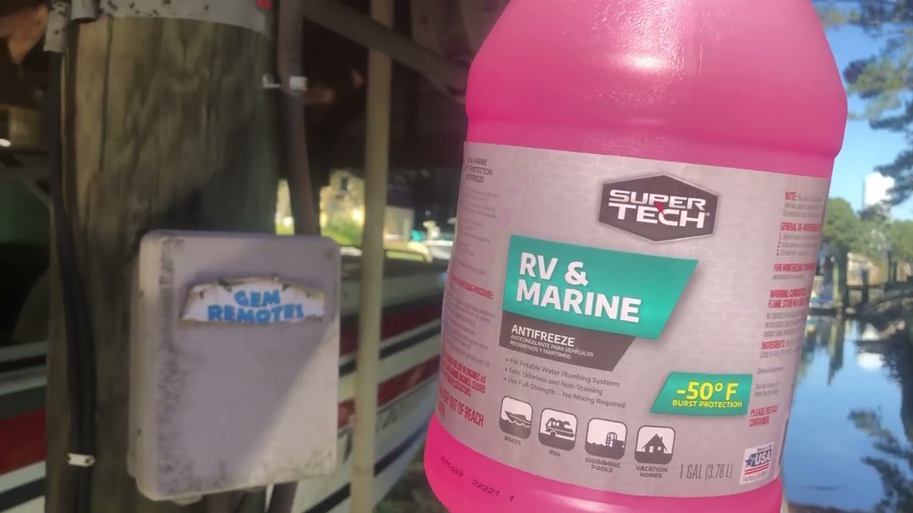 Home made boat engine winterizing kit - YouTube