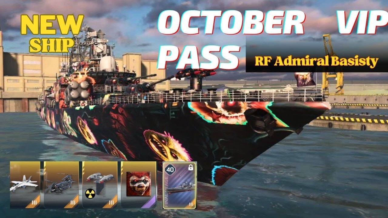 RF Admiral Basisty new ship and items vip pass october 2023 Modern ...