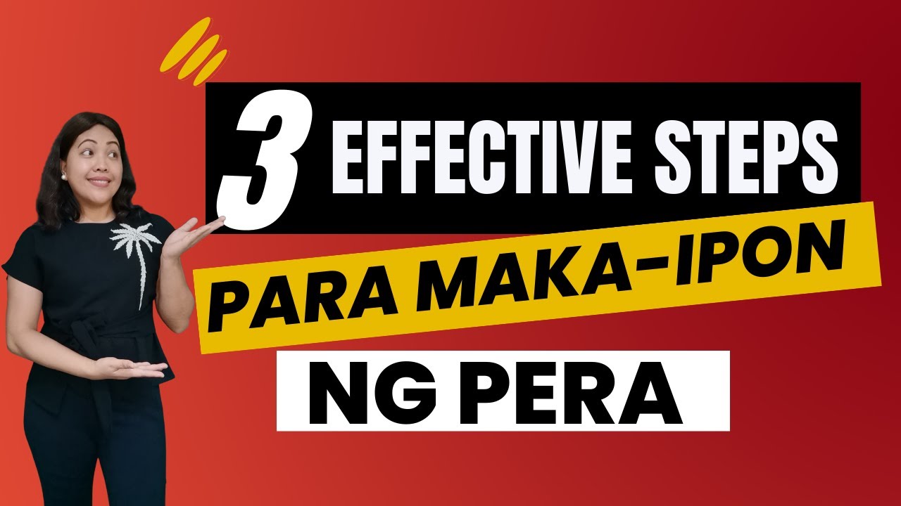 3 Effective Na Steps Para Maka-Ipon Ng Pera - YouTube