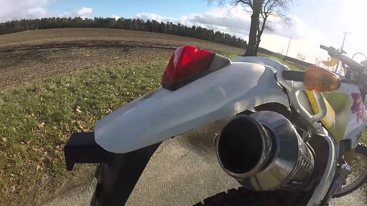 DR350 M.S.R Auspuff/exhaust Soundcheck | Schmand Crew - YouTube