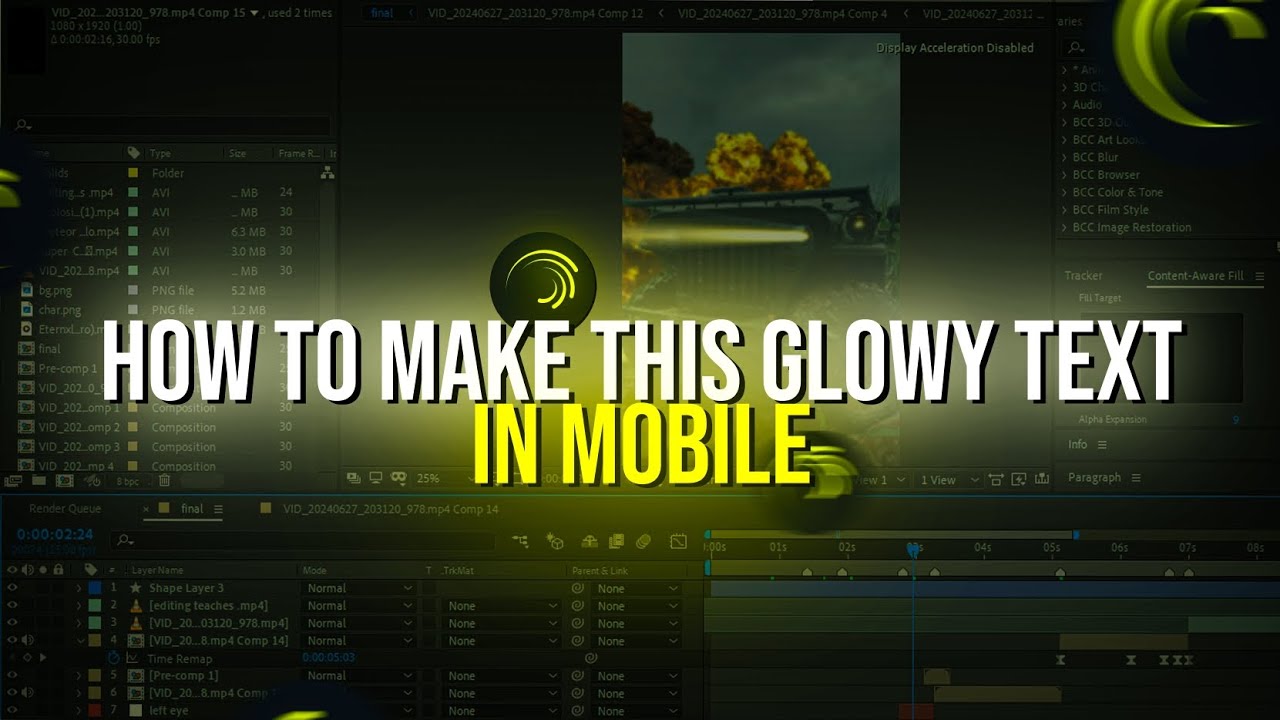 How To Create Glowy Text In Alight Motion Easy Mobile Editing Tutorial Youtube