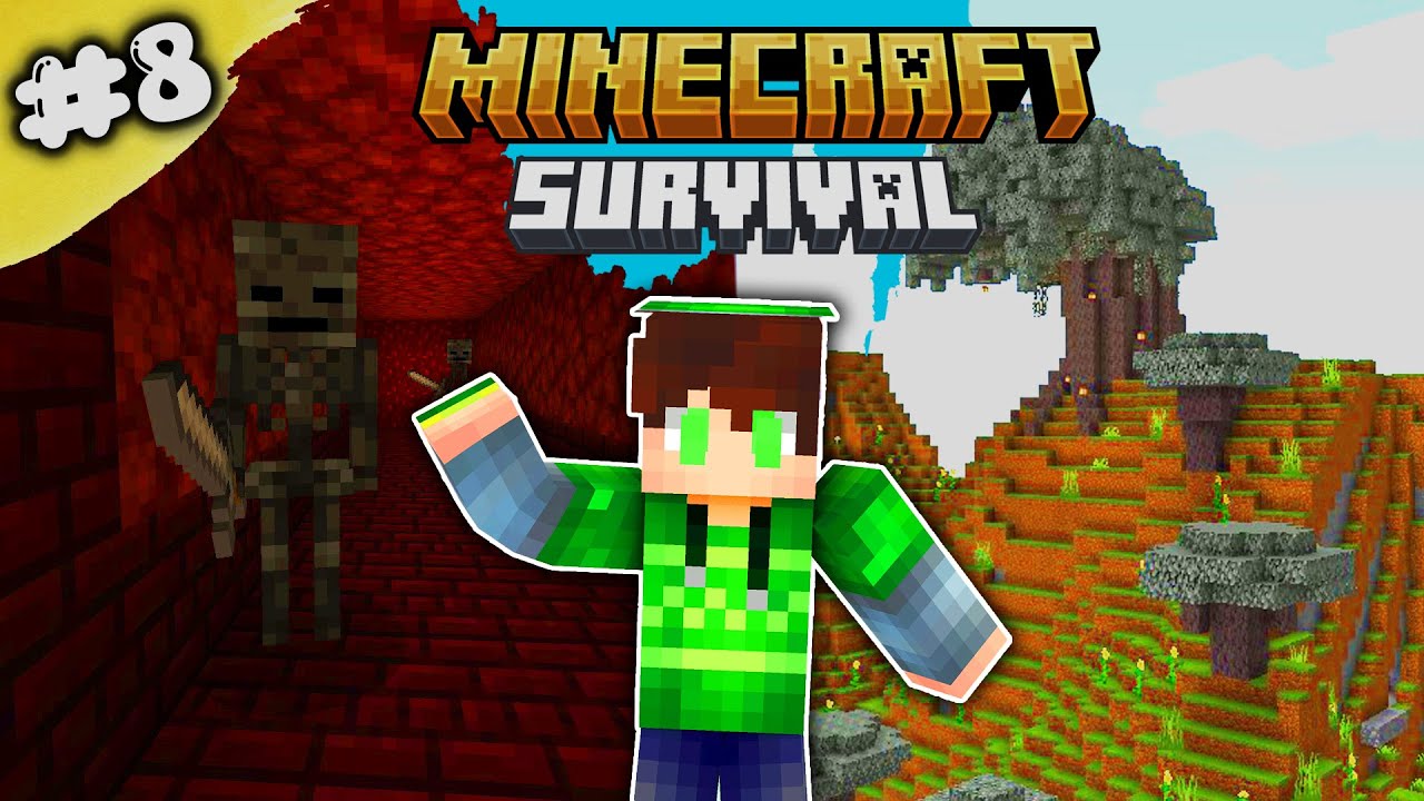 Giant tree and wither fight preparation | minecraft pe survival ep - 8 ...