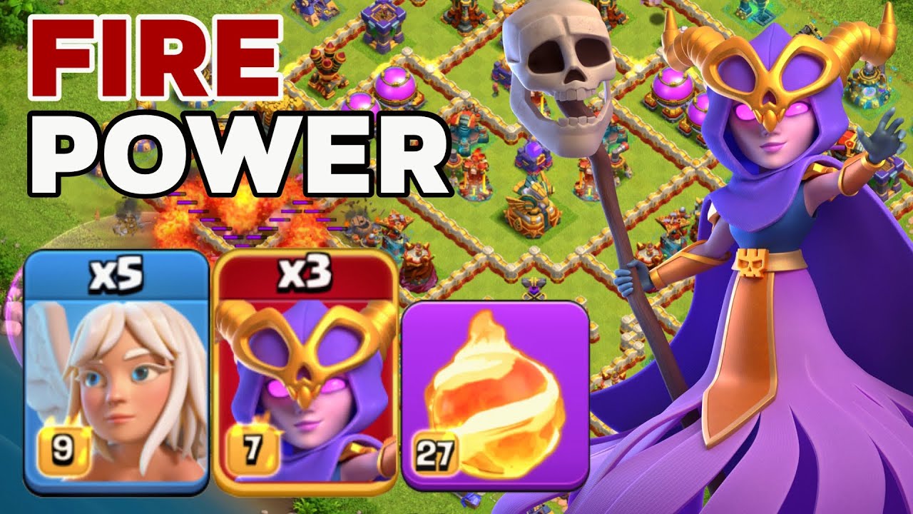 How to Best Use Fireball: TH16 Warden Walk Fireball Super Witch Legend ...