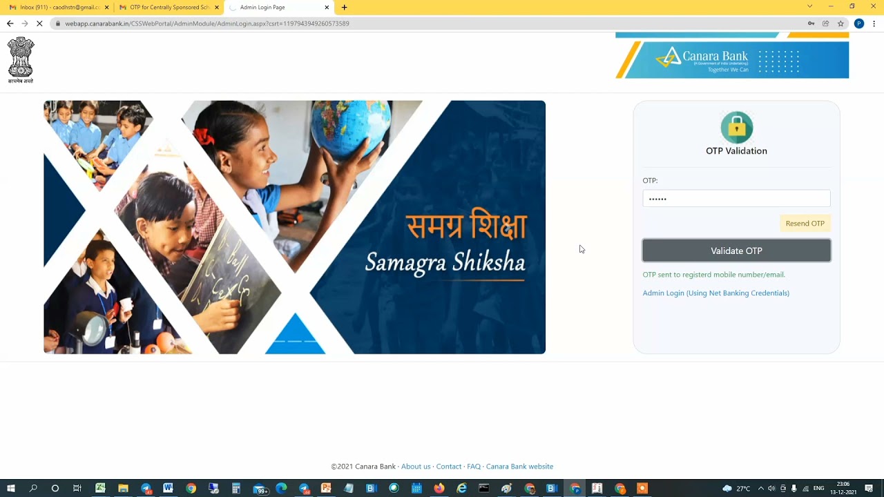 SNA-Canara Bank CSS Portal - How To Create Admin-1 & Admin-2 - YouTube