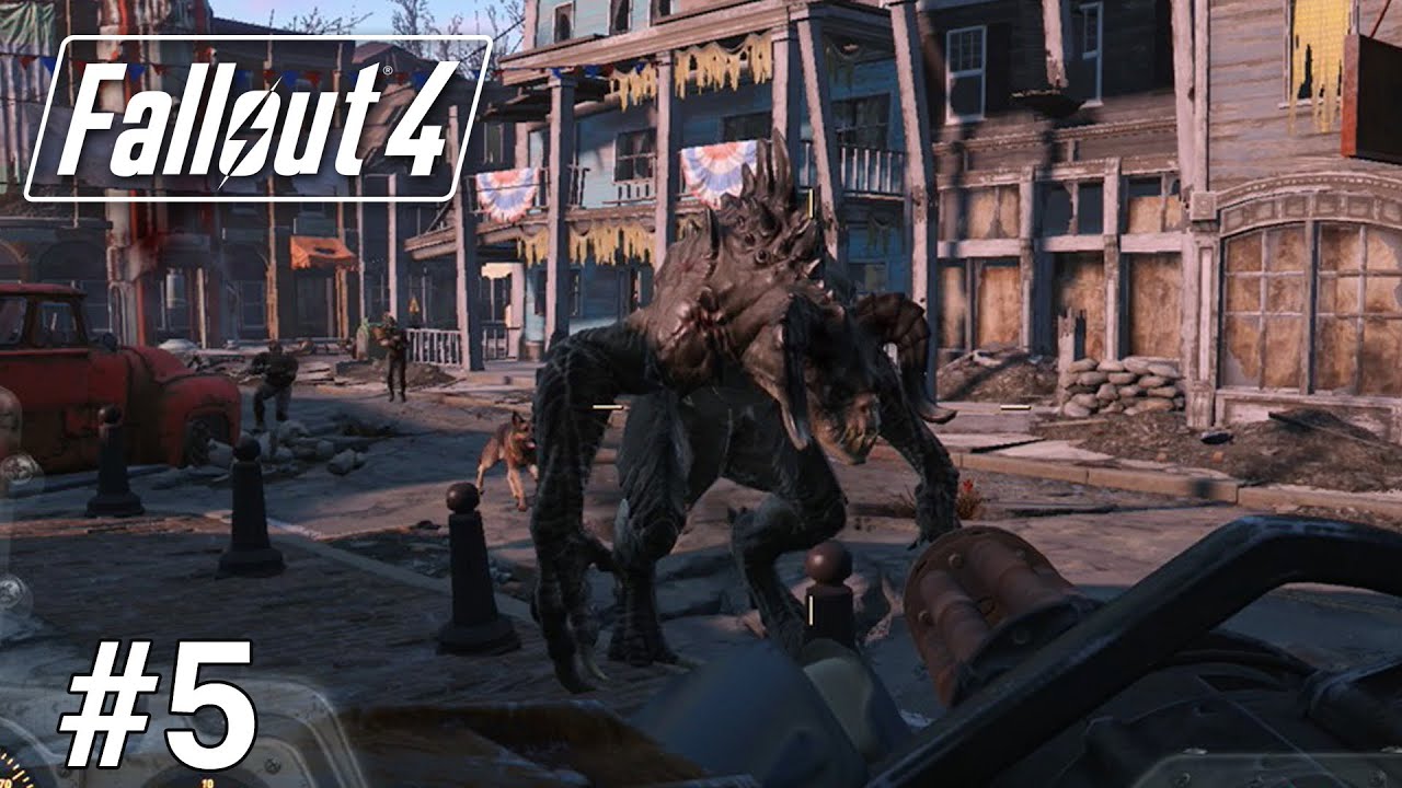 Fallout 4 (Walkthrough/Gameplay) - Part 5 (Deathclaw) - YouTube