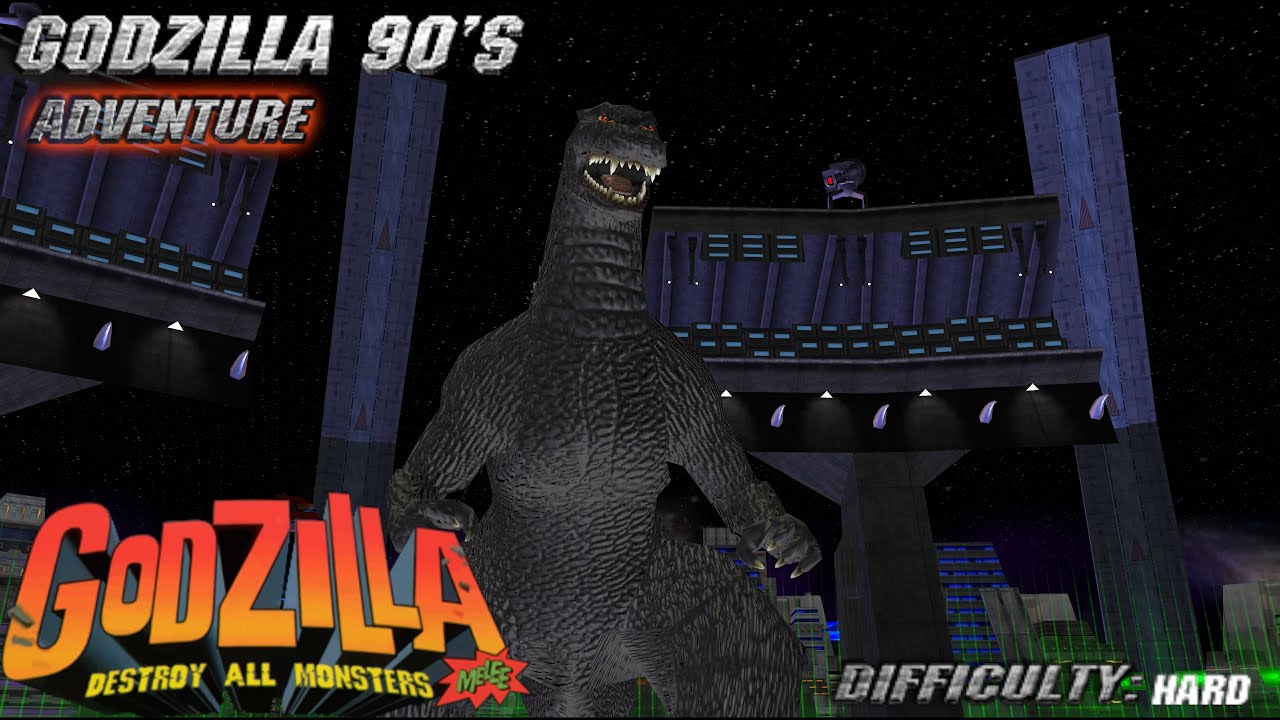 Godzilla Destroy All Monsters Melee: Godzilla 90's Adventure Mode (Hard ...
