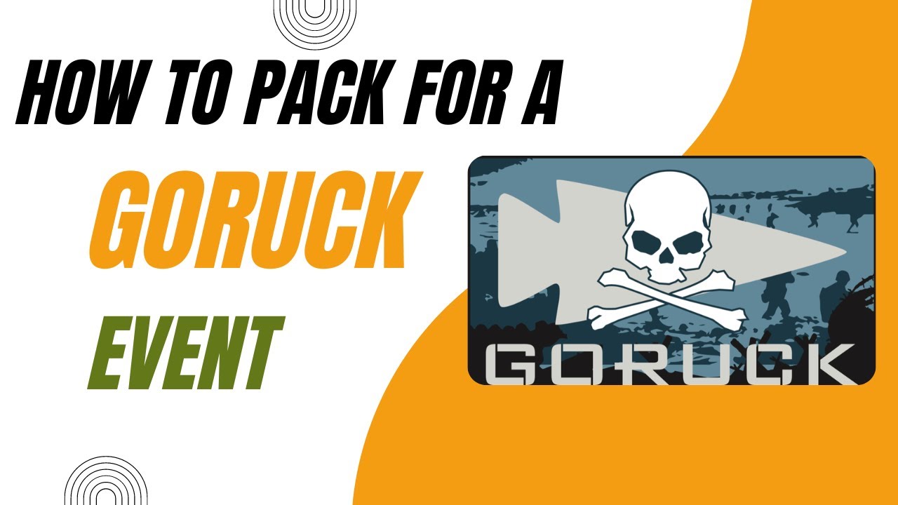 How to pack for a GORUCK event - YouTube
