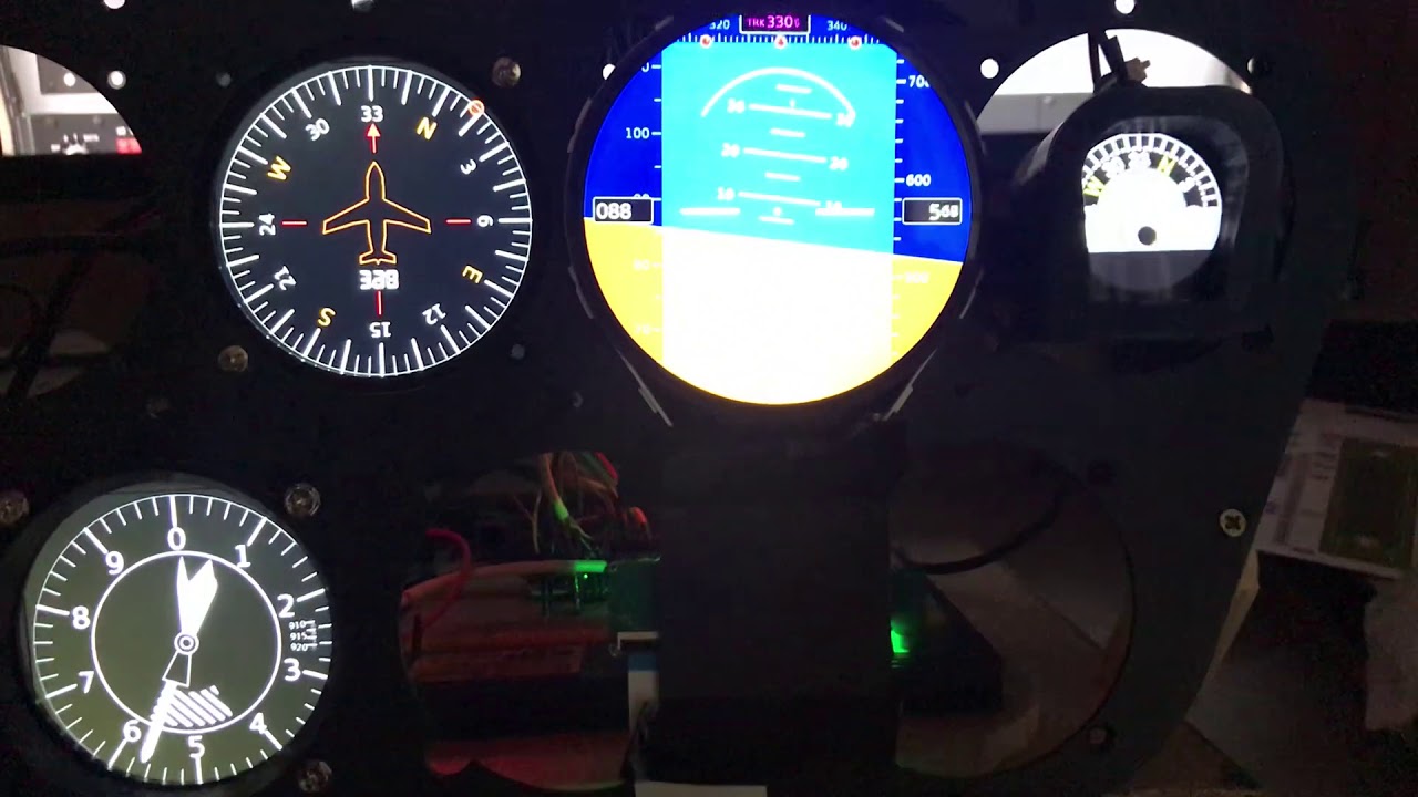 Simulator Instruments new LCD displays - Garmin G5 type multifunction ...