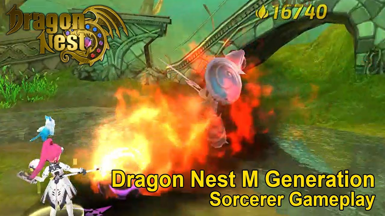 DRAGON NEST M GENERATION - SORCERER GAMEPLAY - YouTube