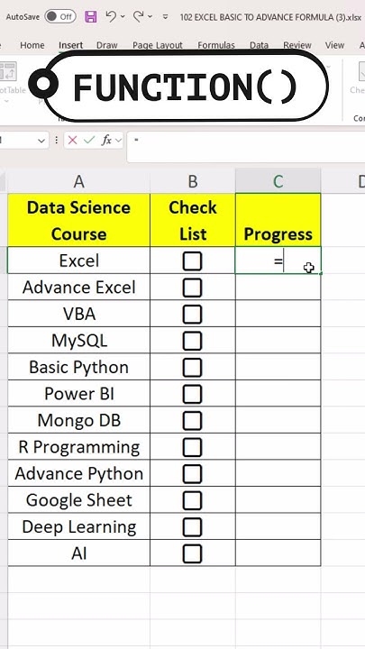 🔥 Create a Checkbox Progress Tracker in Excel | No VBA Needed! #exceltips #exceltricks - YouTube