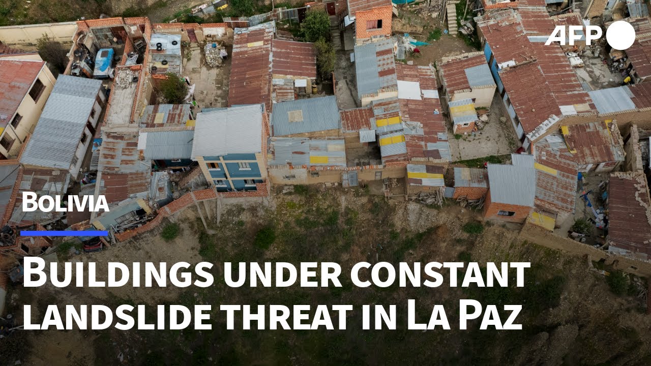 Unstable terrain leaves buildings under constant landslide threat in ...