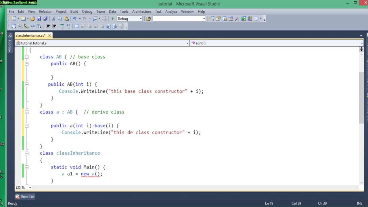 Lesson 39 Constructor and Method Inheritance - YouTube