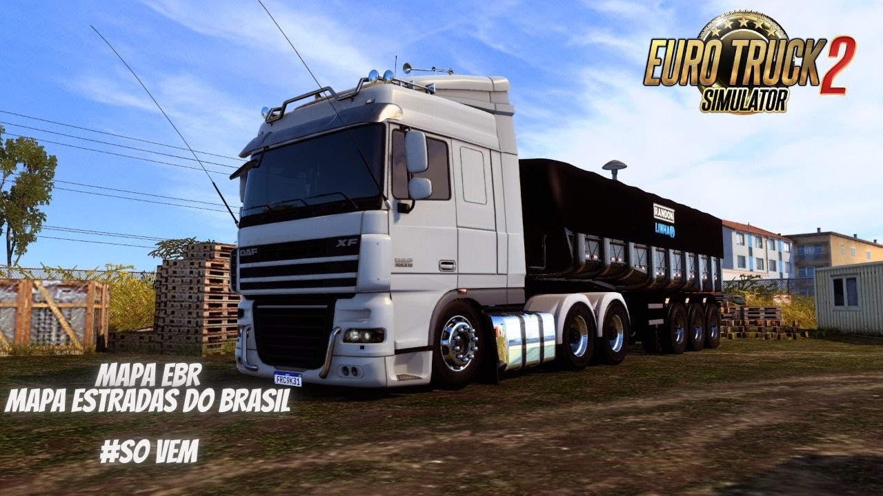ETS2 2 DAF @Fernando_Gamer 1.45 - MAPA EBR ESTRADAS DO BRASIL - YouTube
