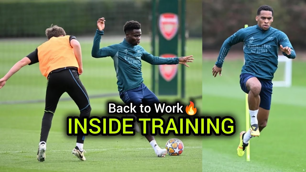 Full team resume training after recovery | Arsenal Inside Training ...