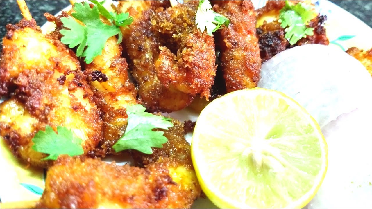 Prawn lollipop's || Prawn Recipe's - YouTube
