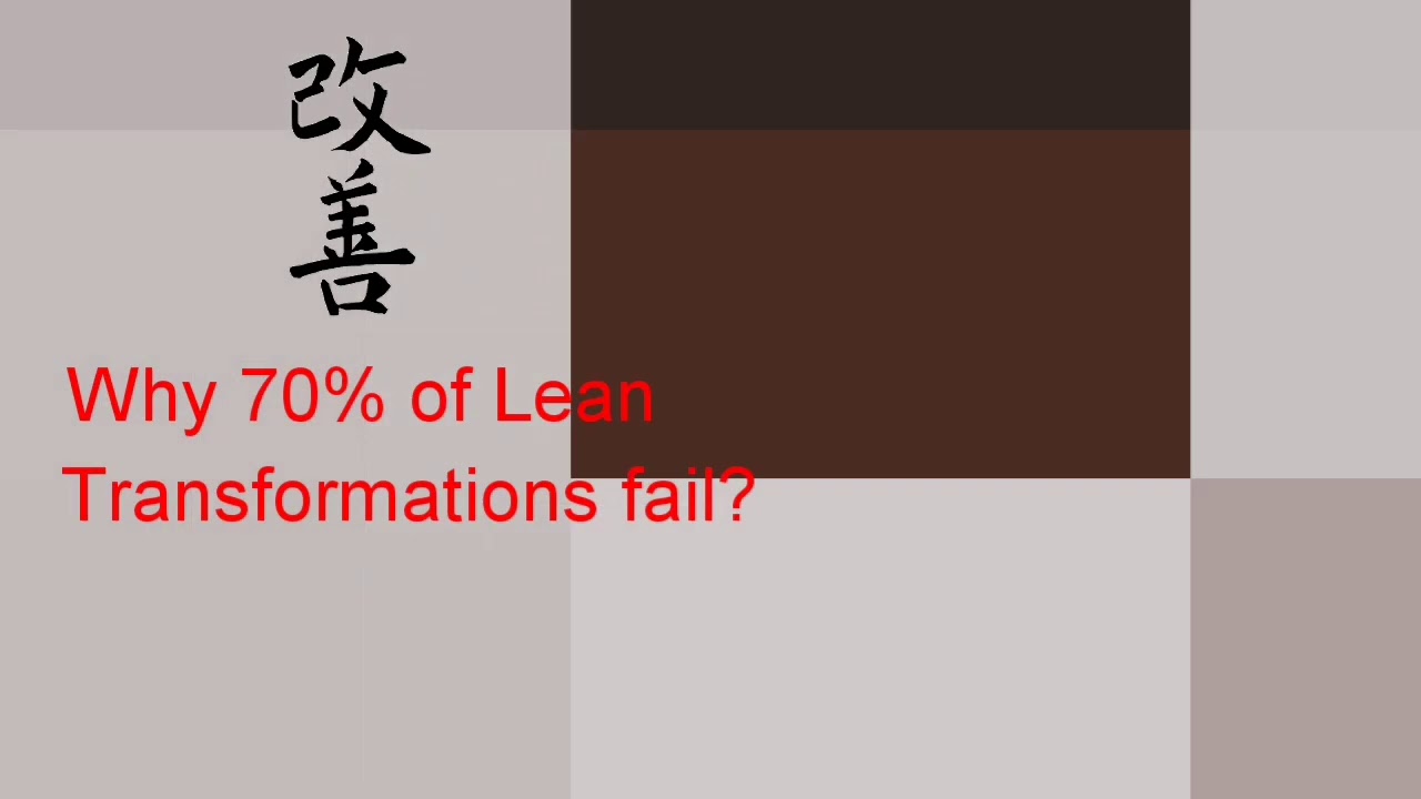 Why 70% of Lean Transformations fail? - YouTube