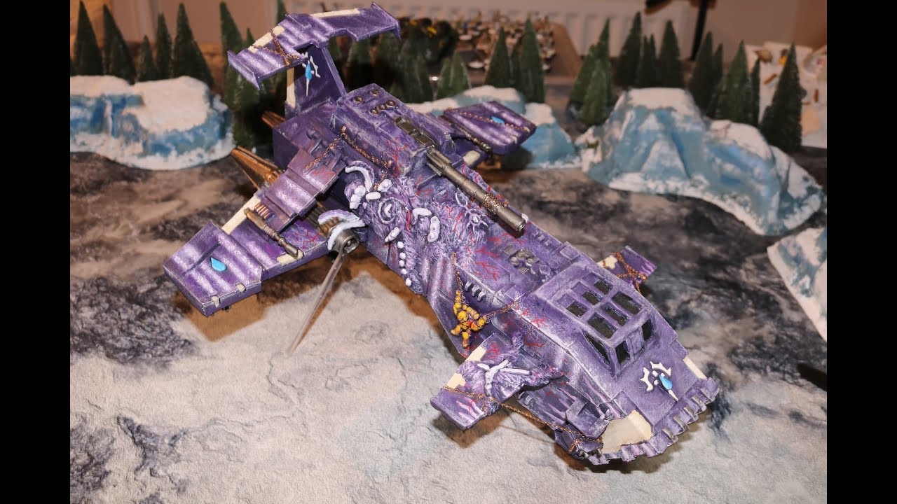 The Unhallowed Chaos Thunderhawk Dropship - YouTube