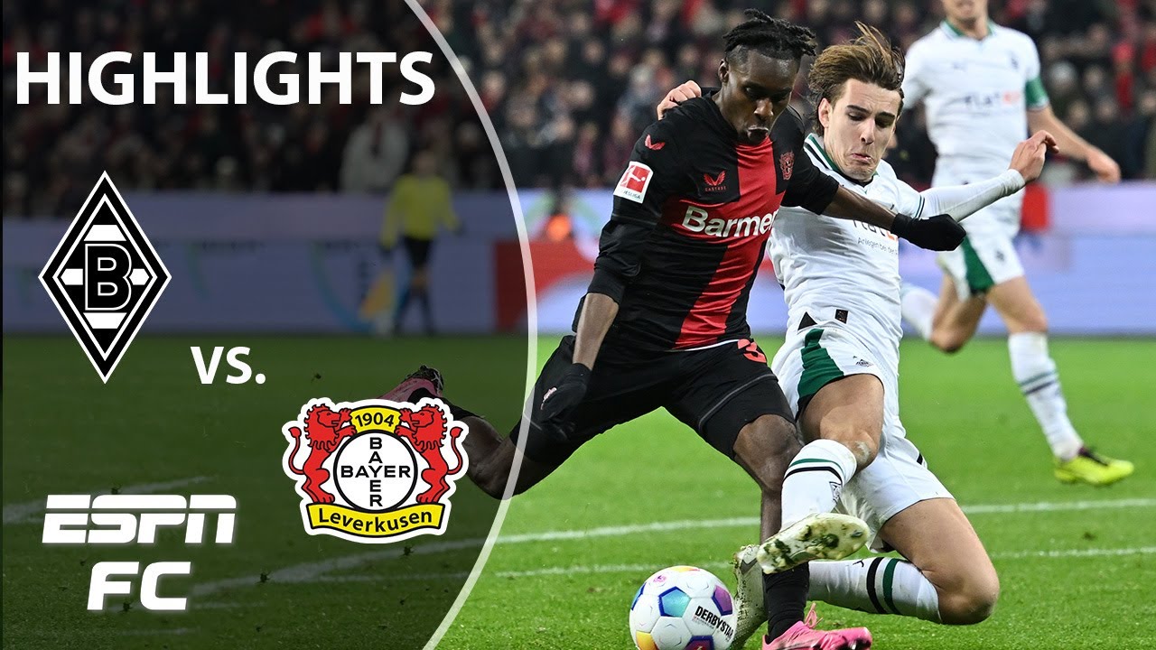 Bayer Leverkusen vs. Borussia Monchengladbach | Bundesliga Highlights | ESPN FC - YouTube