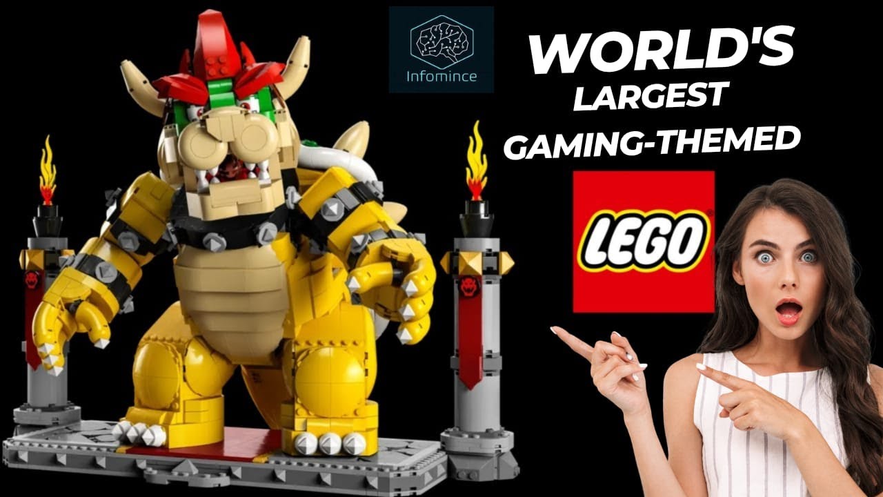 WORLD'S LARGEST GAMING-THEMED Mighty Bowser Lego | Kids Zone ...