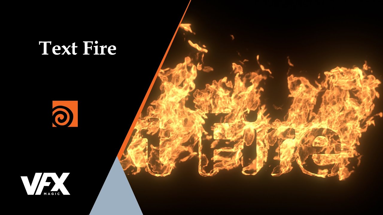 Houdini Text Fire Effect ( Hip File ) - YouTube