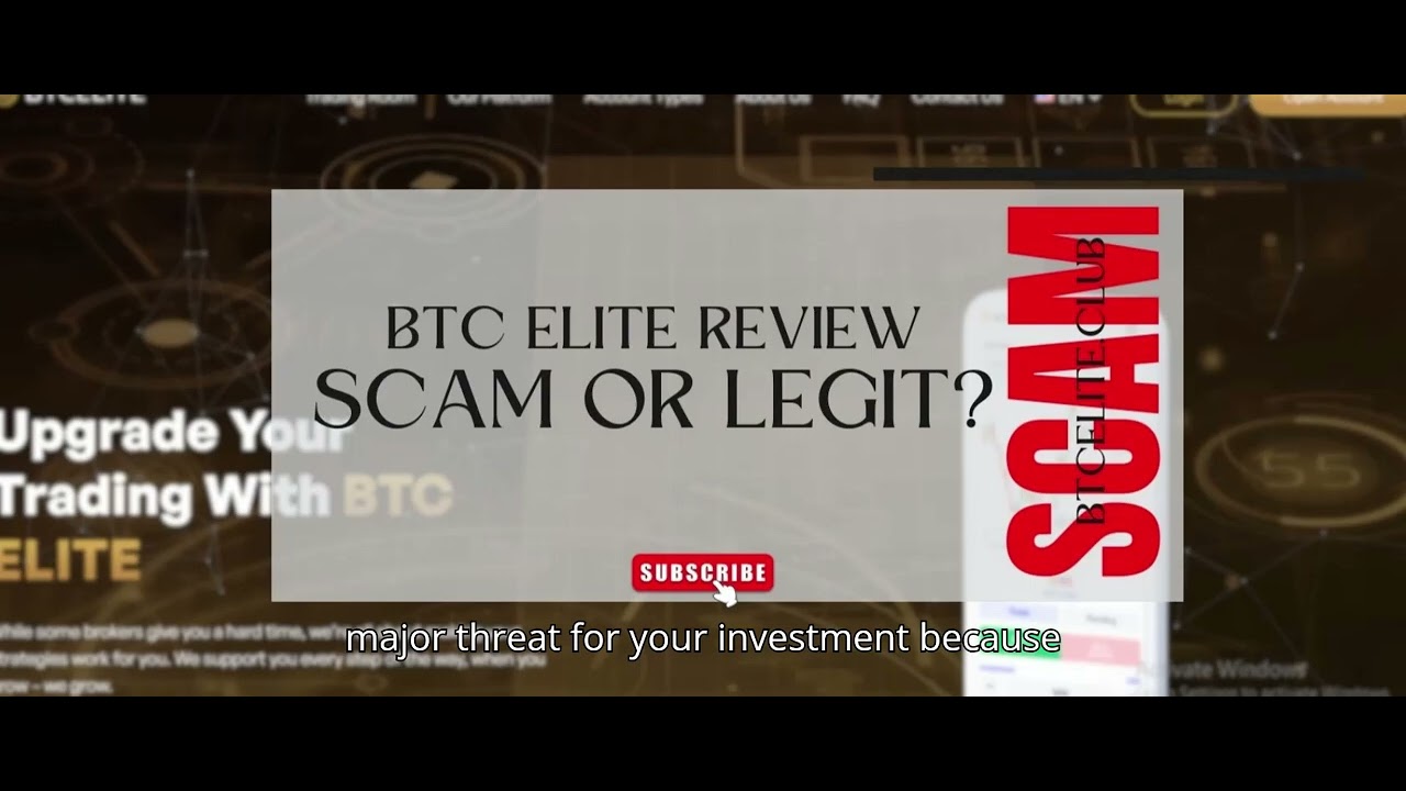 BTC Elite Review btcelite.club Scam or Legit? - YouTube