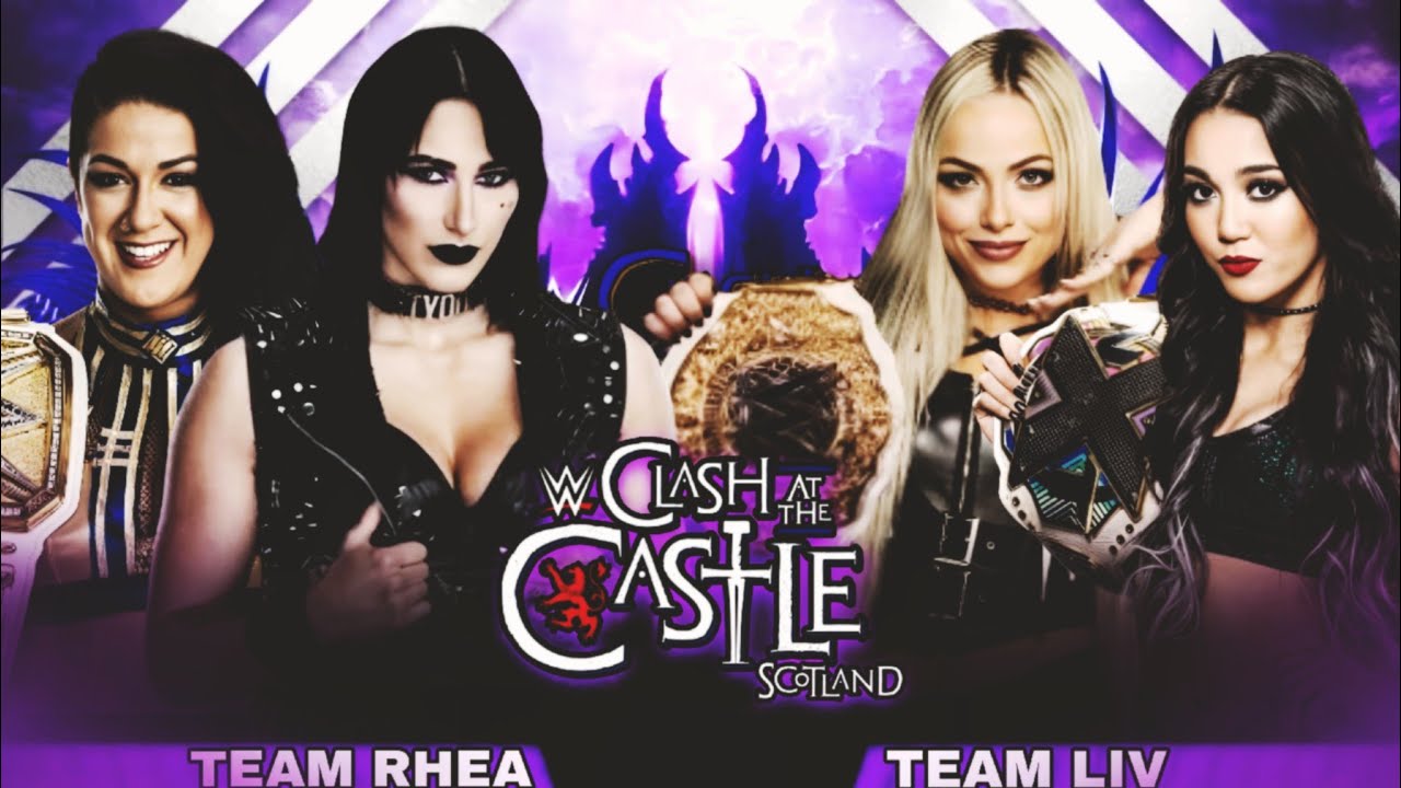 Rhea Ripley & Bayley vs Liv Morgan & Roxanne Perez Full Match WWE Clash ...