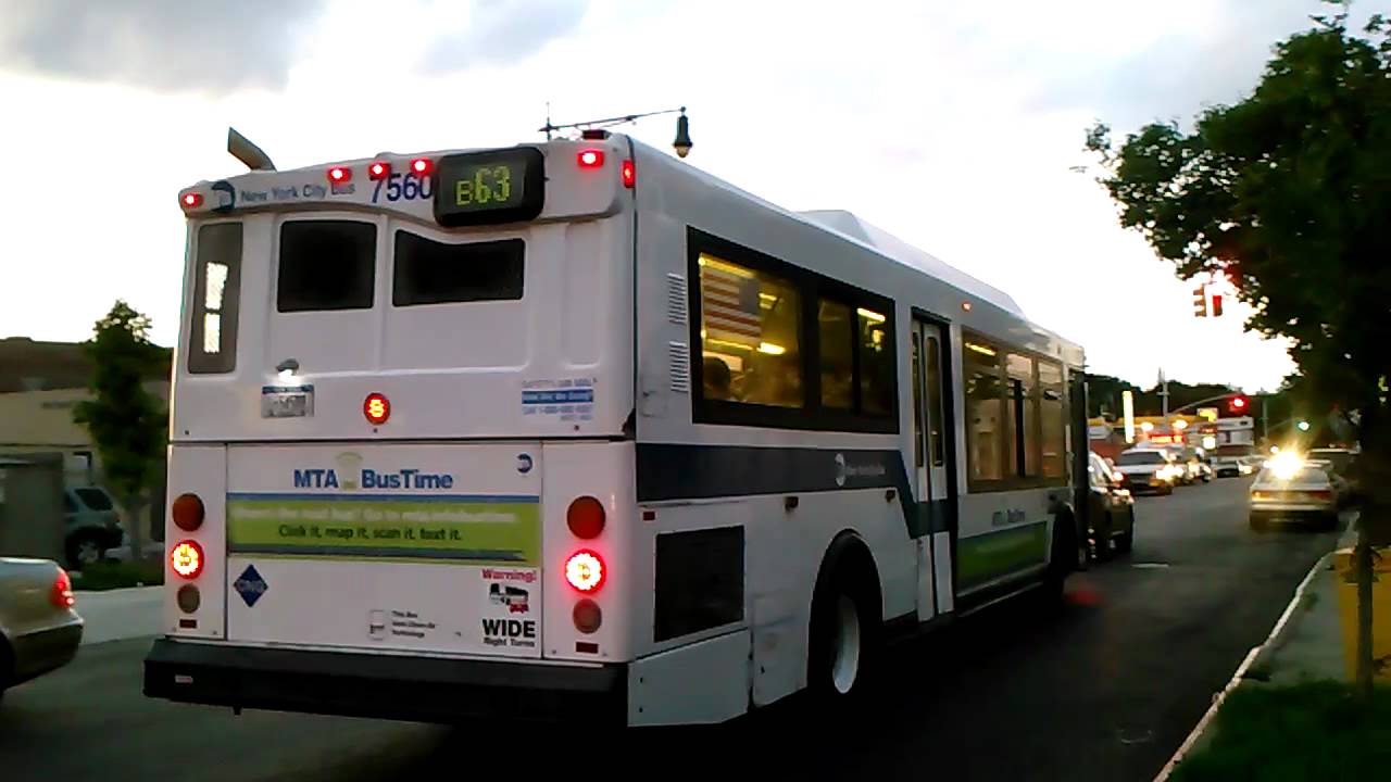 2003 Orion 07.501 CNG 7560 on the B63 - YouTube