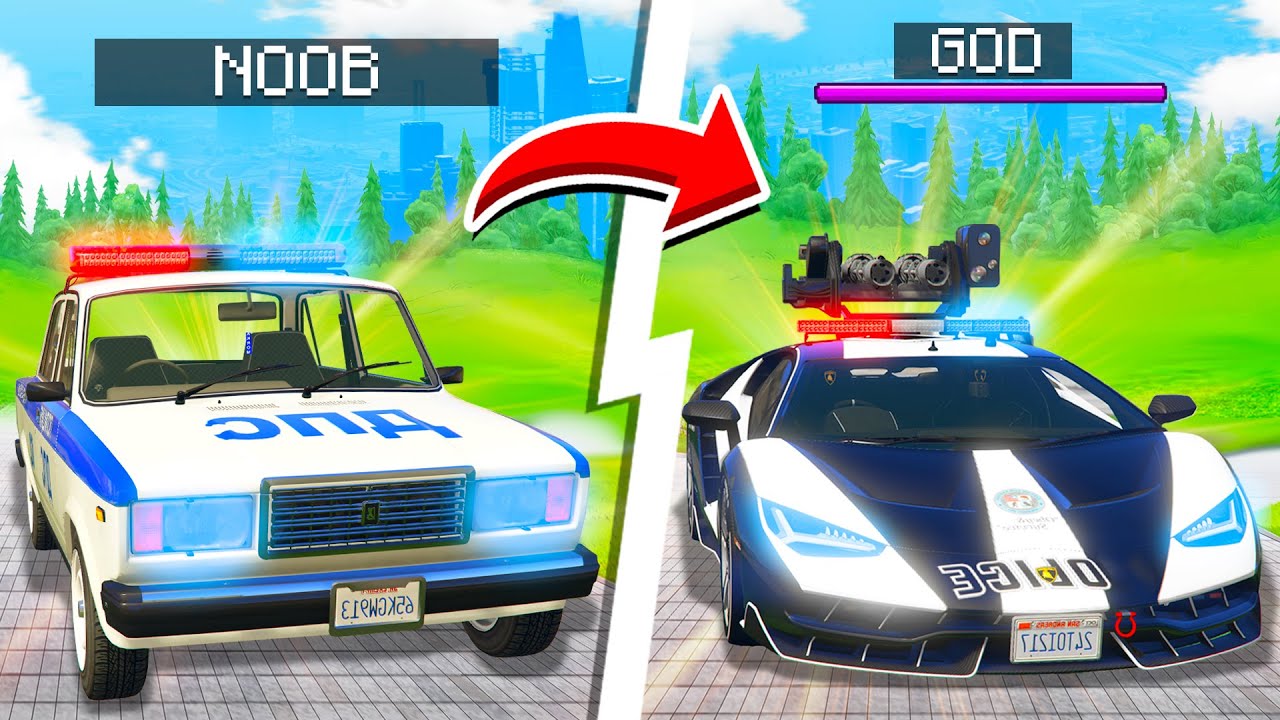 Upgrading NOOB CAR To POLICE LAMBORGHINI In GTA 5! (Mods) - YouTube