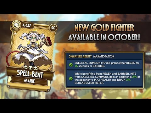 New Fighter Details: SPELL-BENT Marie Skullgirls Mobile
