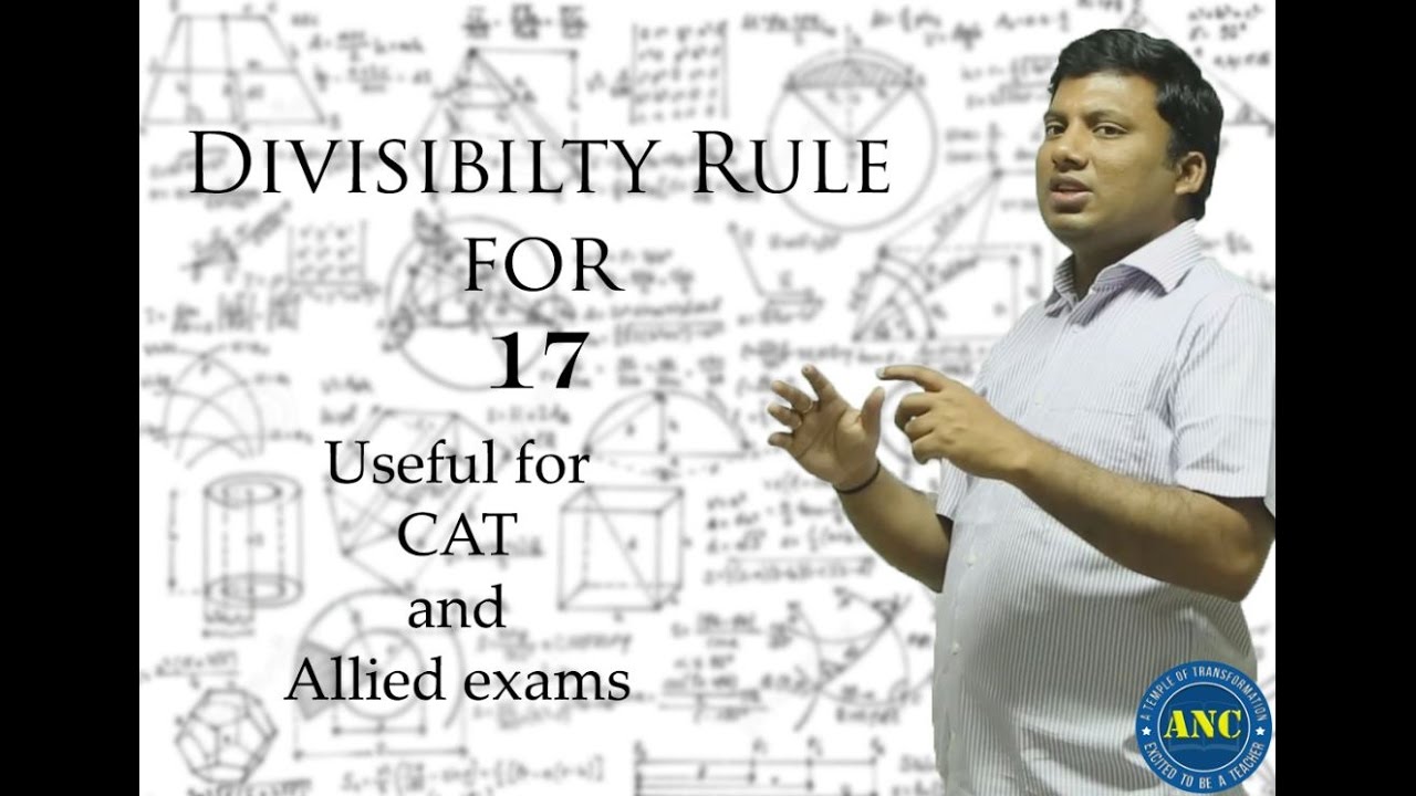 Divisibility Rule for 17- A cut from Anil Nair's Original Classroom ...