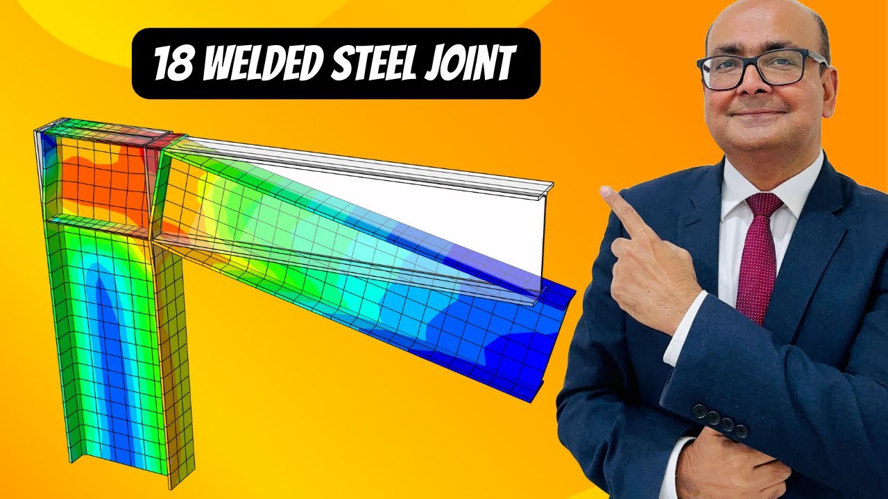 ABAQUS Tutorial #18 – steel beam column connection (WELDED) - YouTube