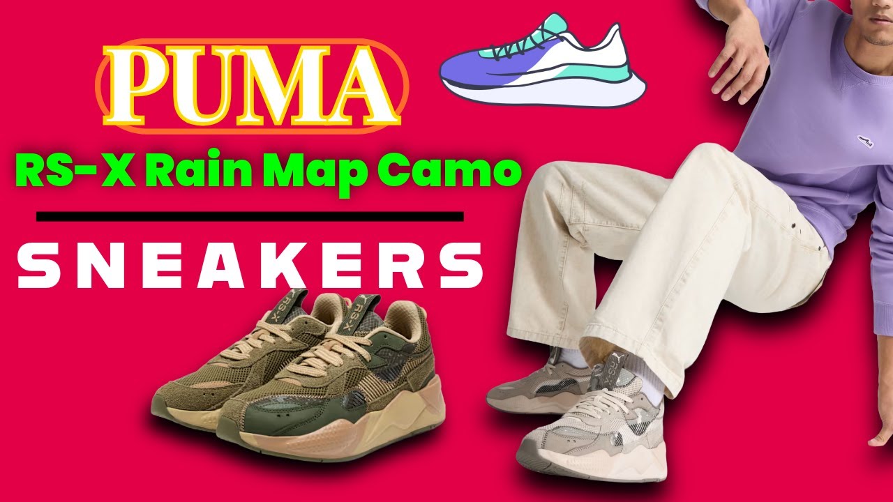 "Unleashing Style: The Puma RS-X Rain Map Camo Sneakers That'll Take ...