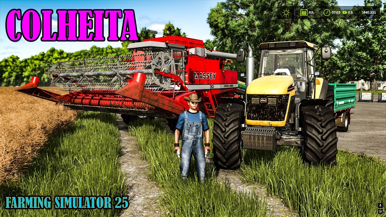 AO - VIVO - PRMEIRA COLHEITA DA FAZENDA FARMING SIMULATOR 25 EP02 #fs25 ...
