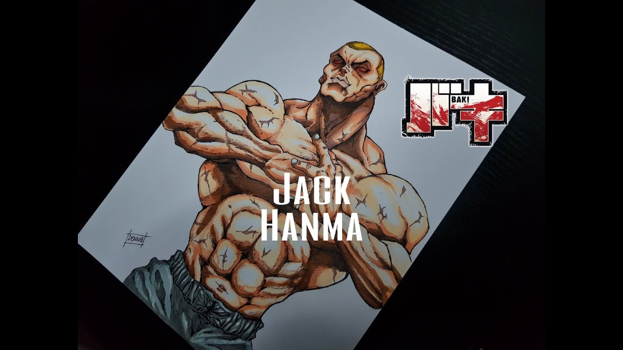 Drawing Jack Hanma/ Baki /Touchfive Markers - YouTube