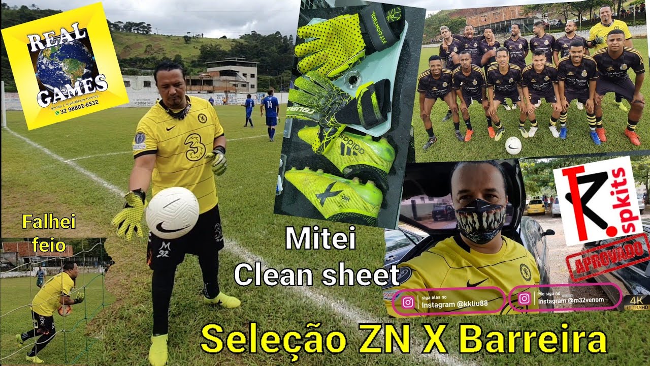 Passou nem vento, catei muito. ZN X Barreira. LUVA reusch speed bump ...