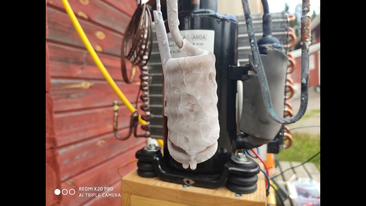 first diy refrigeration system - YouTube