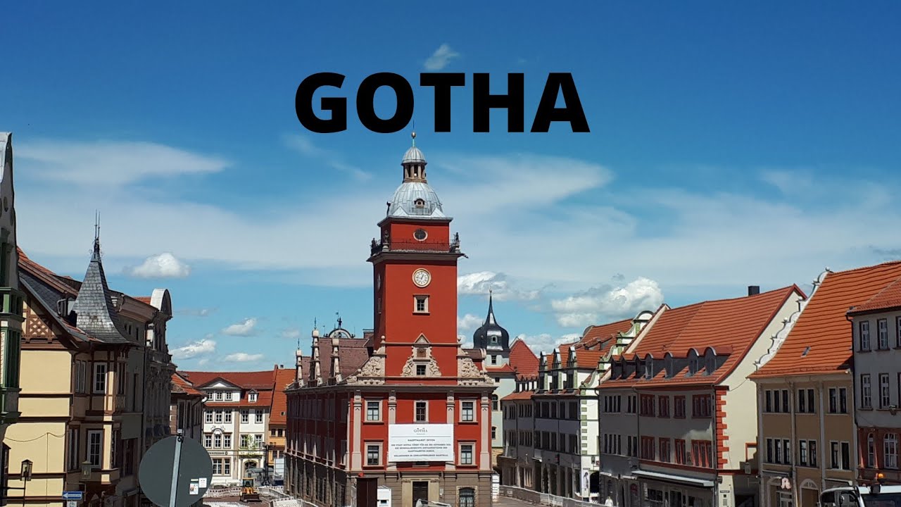 Die Stadt Gotha (Thüringen) Innenstadt und Altstadt Besichtigung - YouTube