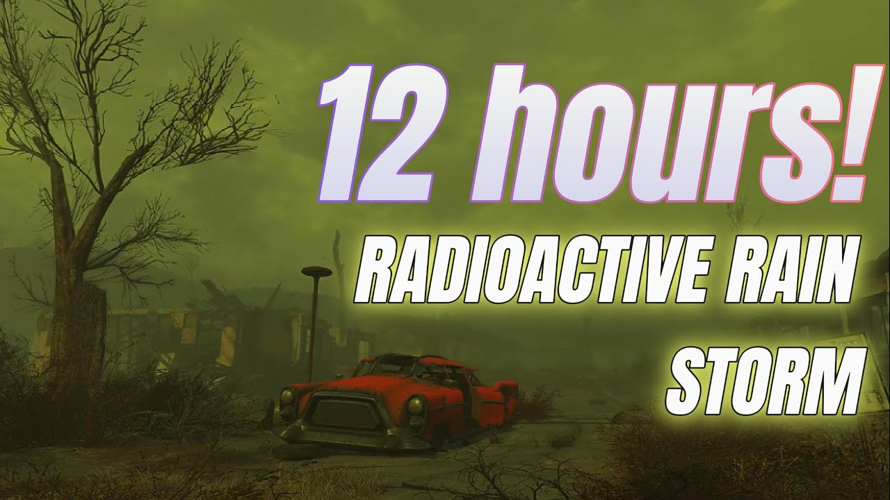12 hours of Fallout Radioactive Rain ambiance Glowing Sea ASMR - YouTube