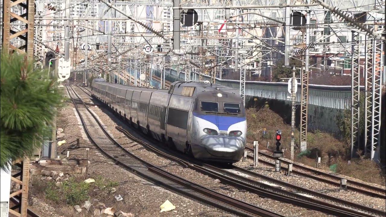 구로 IC를 통과하는 KTX-1 - YouTube