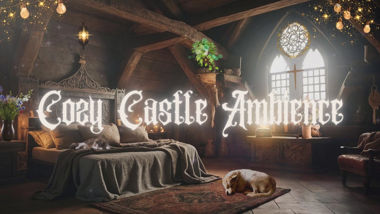 Cozy Castle Ambience with Furry Friends ⎮Relaxing Ambient Music and ...