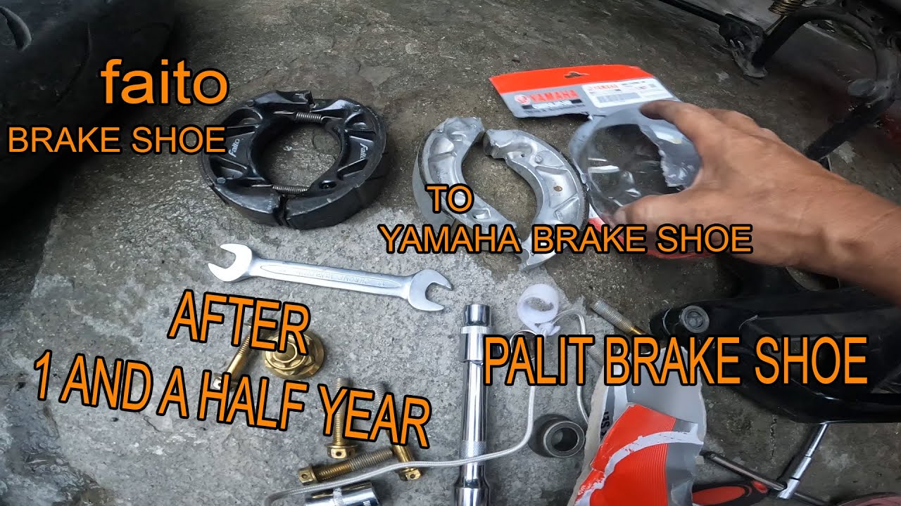 AFTER 1 AND A HALF YEAR PALIT BRAKE SHOE | FAITO | YAMAHA BRAKE SHOE ...