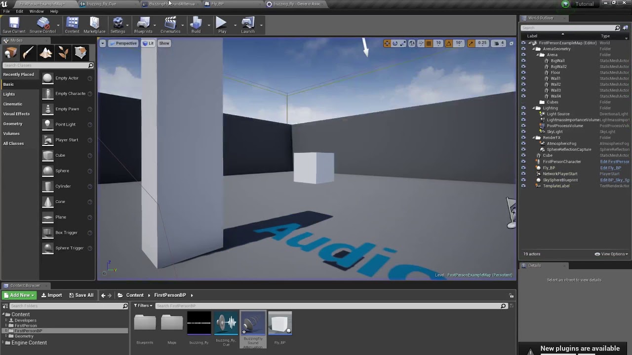 SoundAttenuation - PART 2 - Listener Focus, Occlusion - UE4 Audio ...