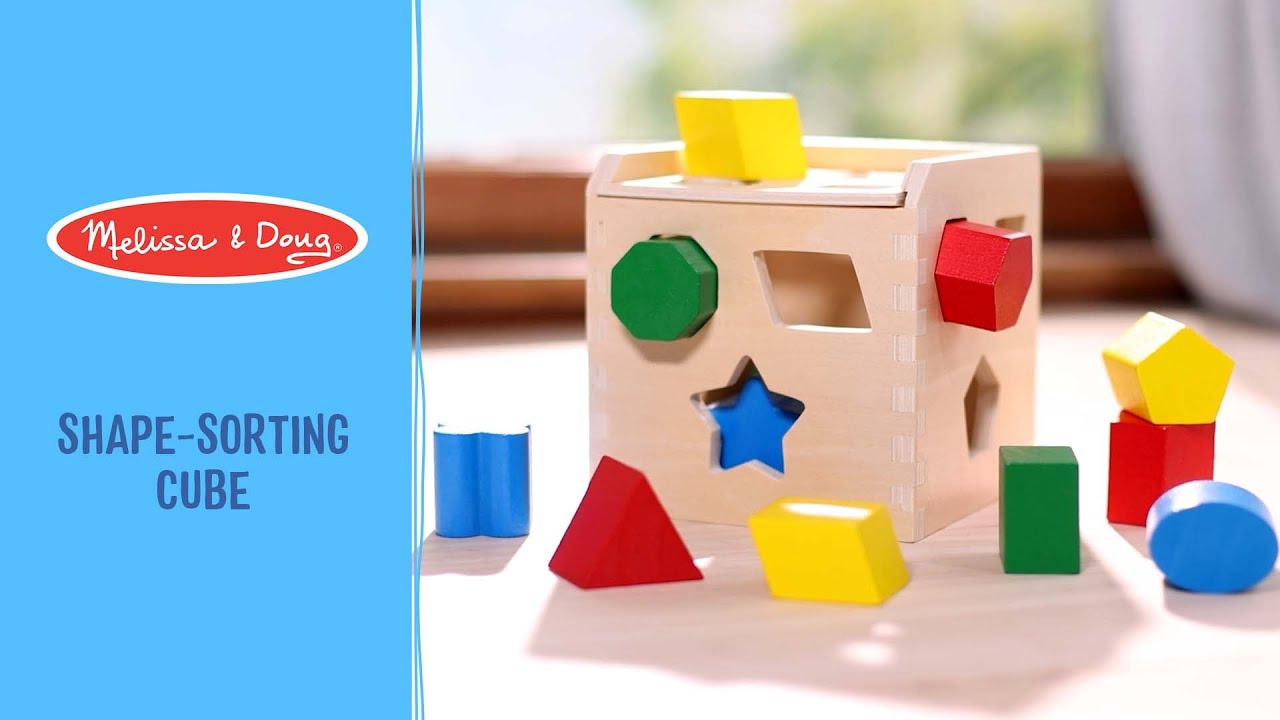 Melissa & Doug Shape-Sorting Cube - YouTube