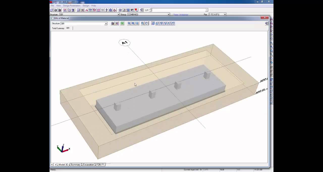AFES-Foundation Design Software-Continuous Footing 02 - YouTube