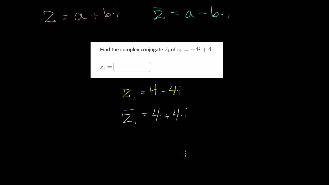 Complex Number Conjugates: Practice - YouTube