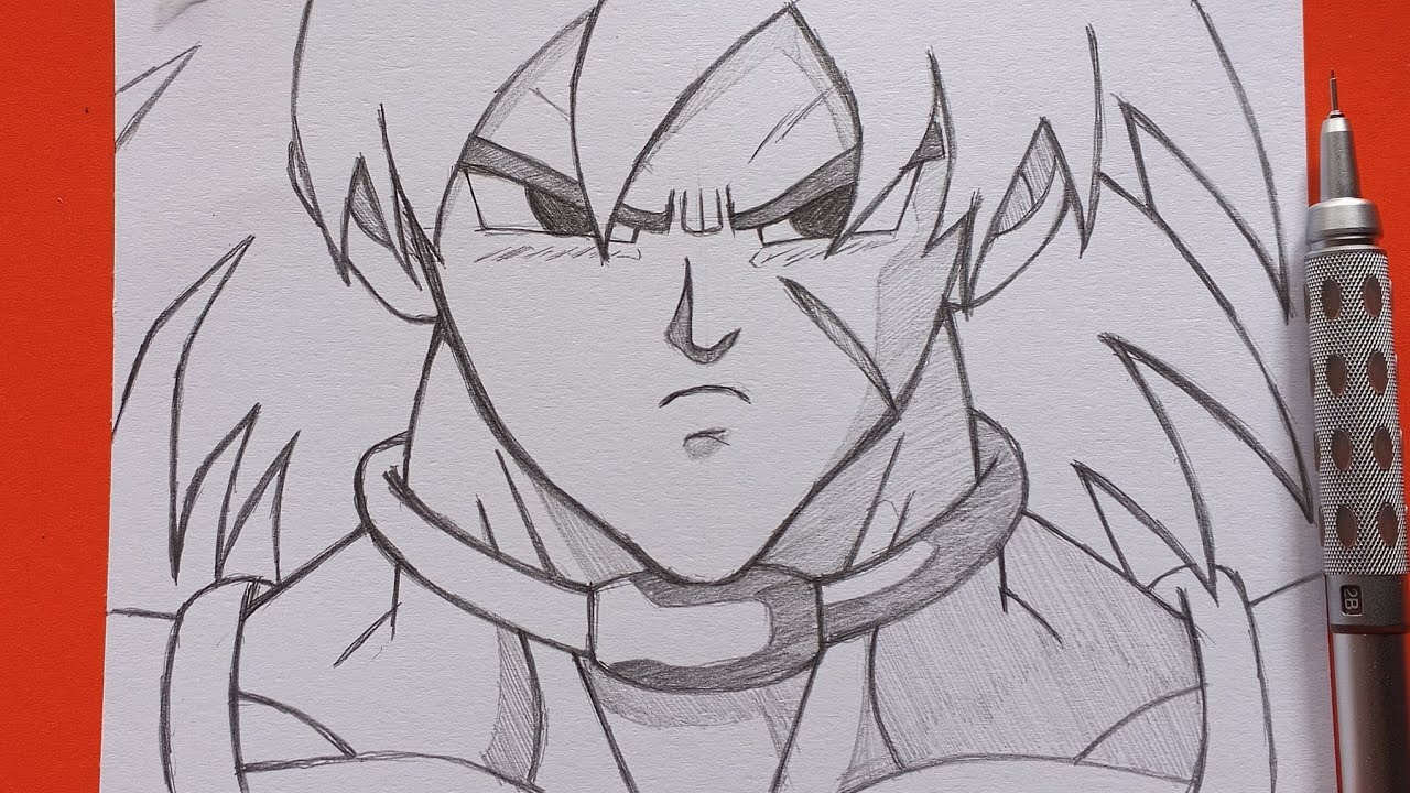 Anime Drawing|How to draw Broly from Dragon Ball Super - YouTube