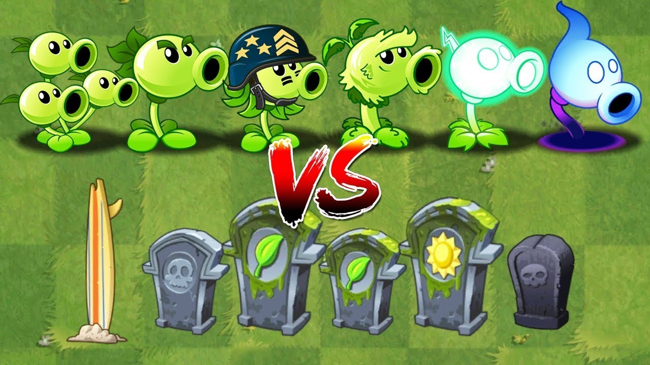 UNLOCK ALL TEAM PEA PLANTS VS ALL ZOMBIES MAX POW UP || PLANTS VS ...