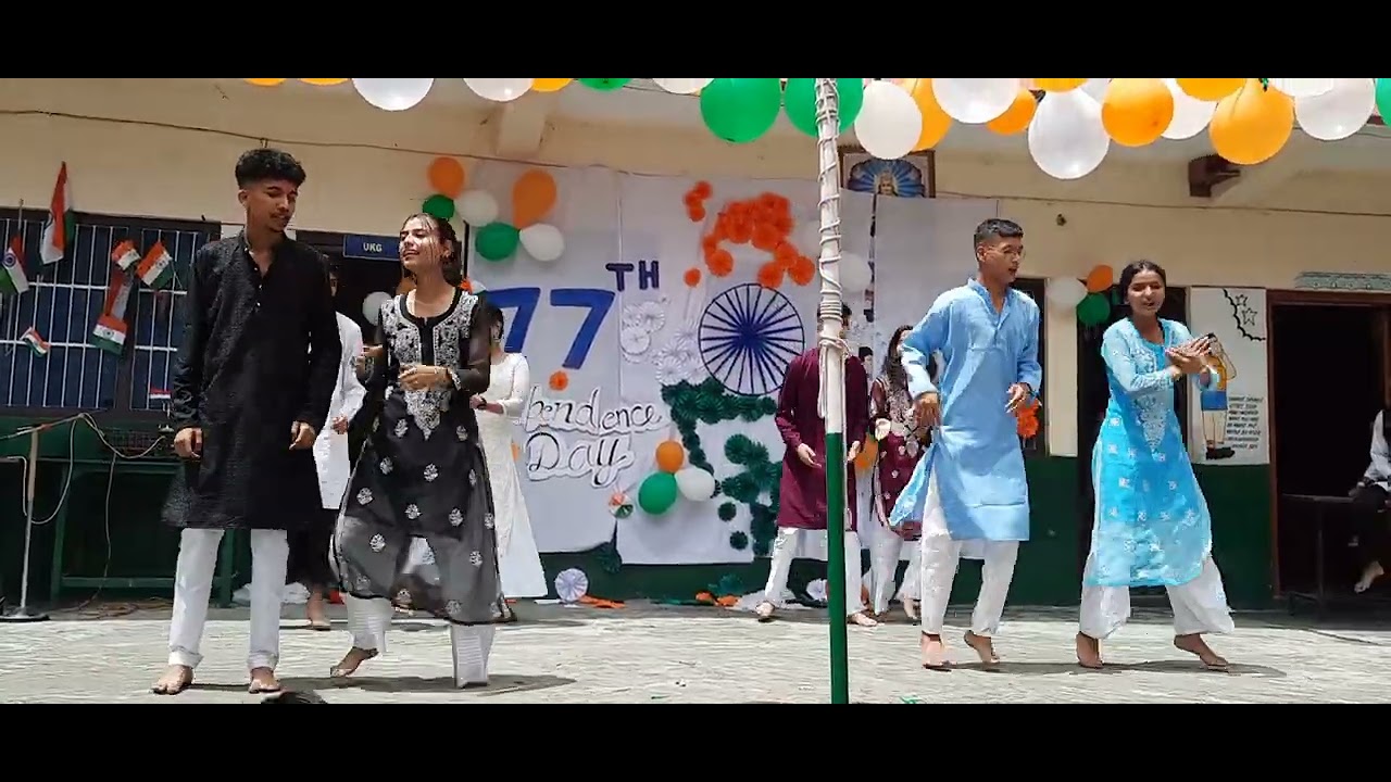 dance performance by class 12 th students - YouTube