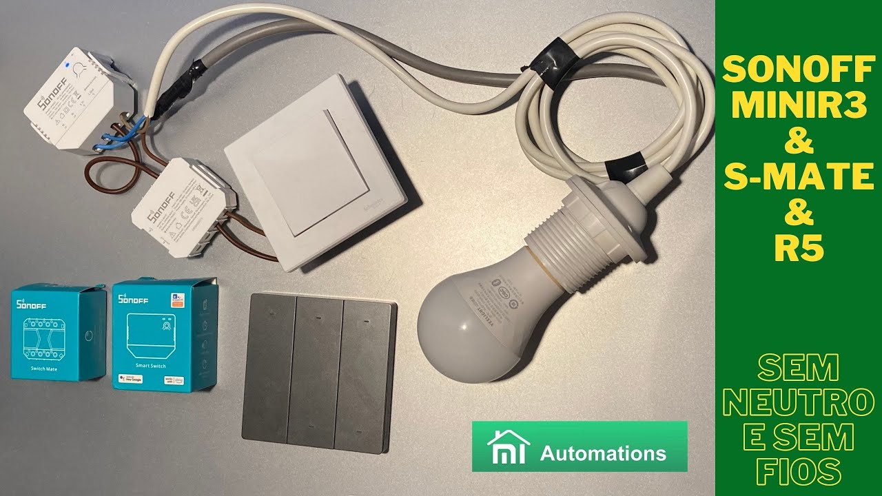 Novos módulos Smart Sonoff Mini R3 & S-Mate & Switch R5 - YouTube