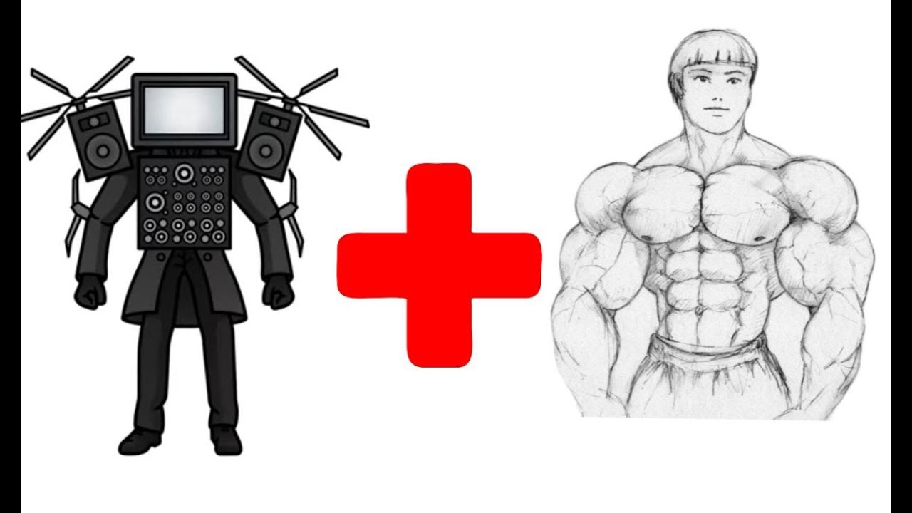 TITAN TV MAN + MUSCLE MAN =??? #skibiditoilet - YouTube